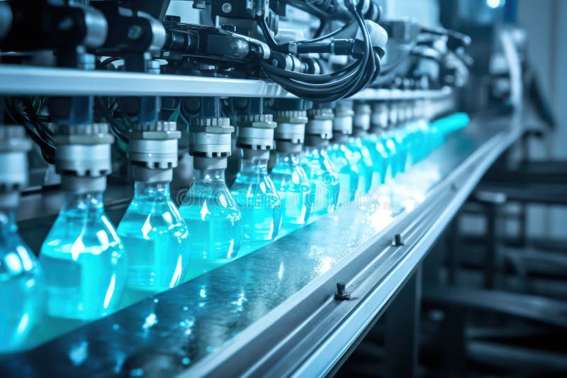 Advanced Machinery for Drinking Water Production Stock Illustration ...