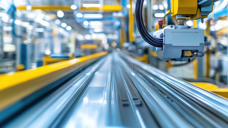 Advanced Machinery in Factory Workflow Stock Image - Image of ...