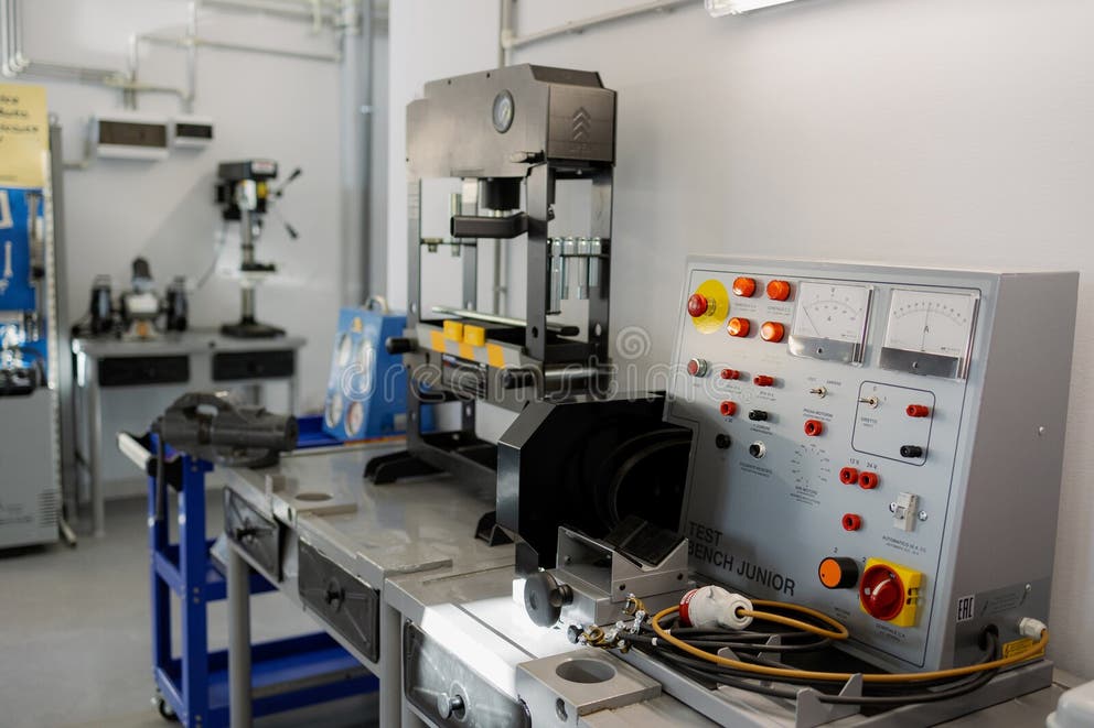 Advanced Machinery in a Modern Workshop Showcasing Precision Engineering Techniques and Tools ...
