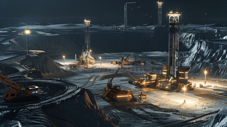 Advanced Machines Extract Asteroid Regolith at a Mining Site ...