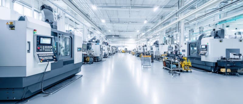 The Advanced Manufacturing Facility with Precision CNC Machines and ...