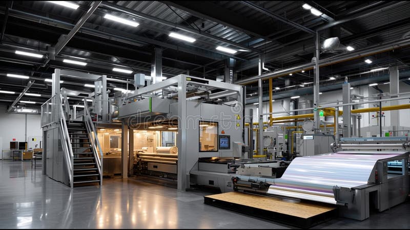 Advanced Manufacturing Facility Showcases Precision Machinery and Production Processes in a ...