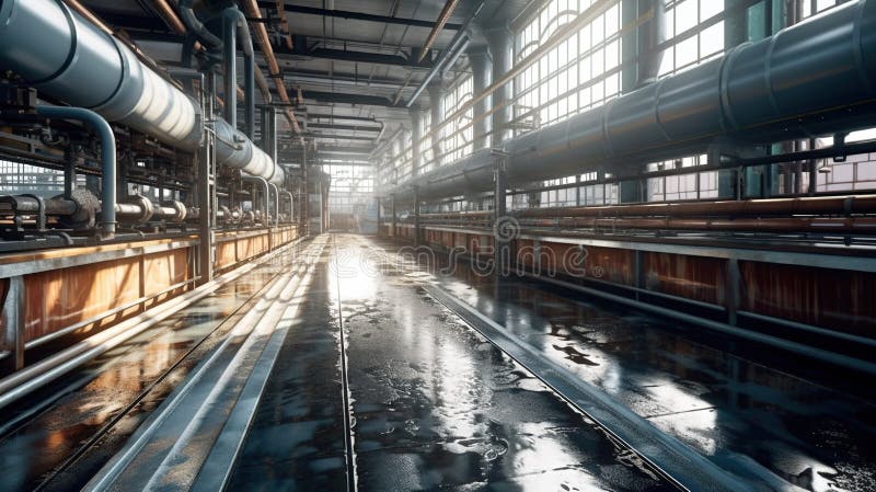 Advanced Manufacturing at Its Finest, Inside a Large Clean Modern ...