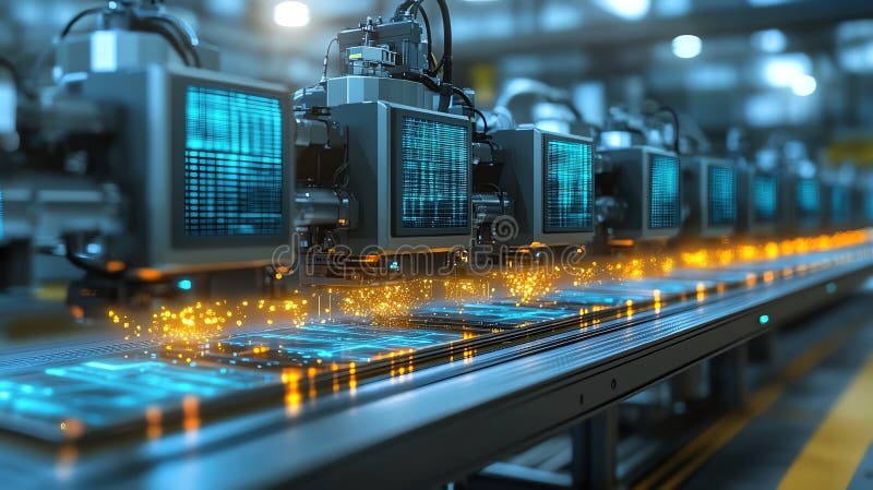 Advanced Manufacturing Icon. Monochrome Simple Sign from Digitalization ...