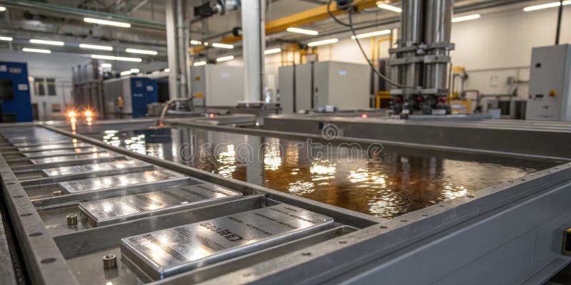 Advanced Manufacturing Process with Water Cooling System in a Modern ...