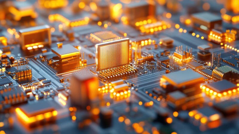 Advanced Manufacturing Technology in a Factory Setting Stock Image ...