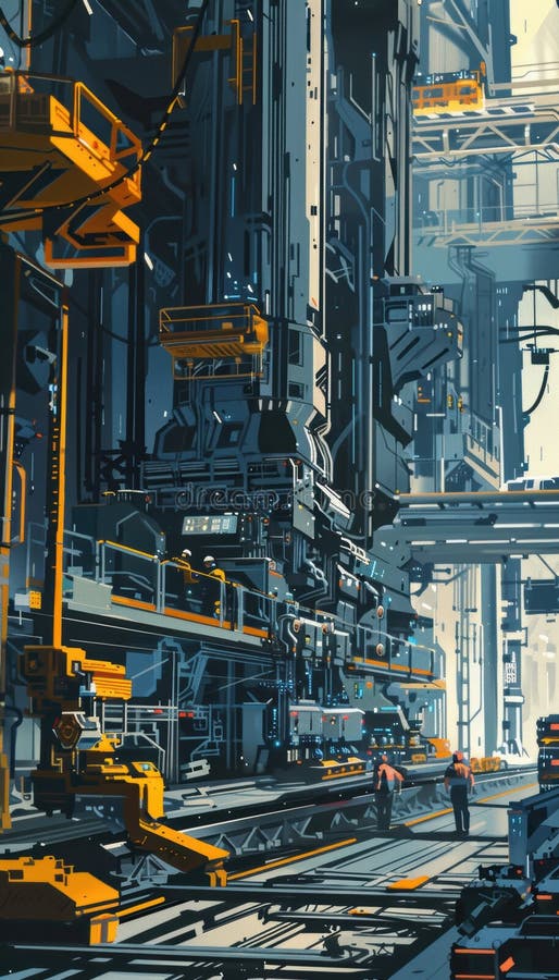 Advanced Manufacturing Training Facility: Workers Learning Machinery ...