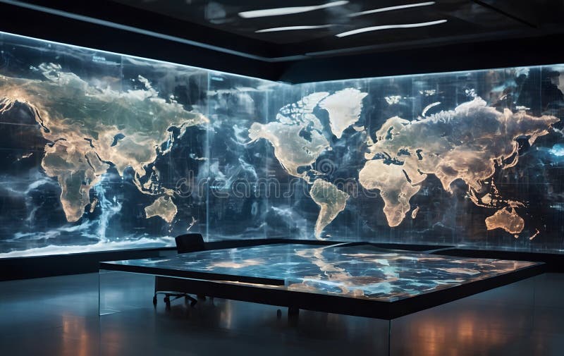 Advanced Mapping Technology Displayed on Interactive Screens in a ...