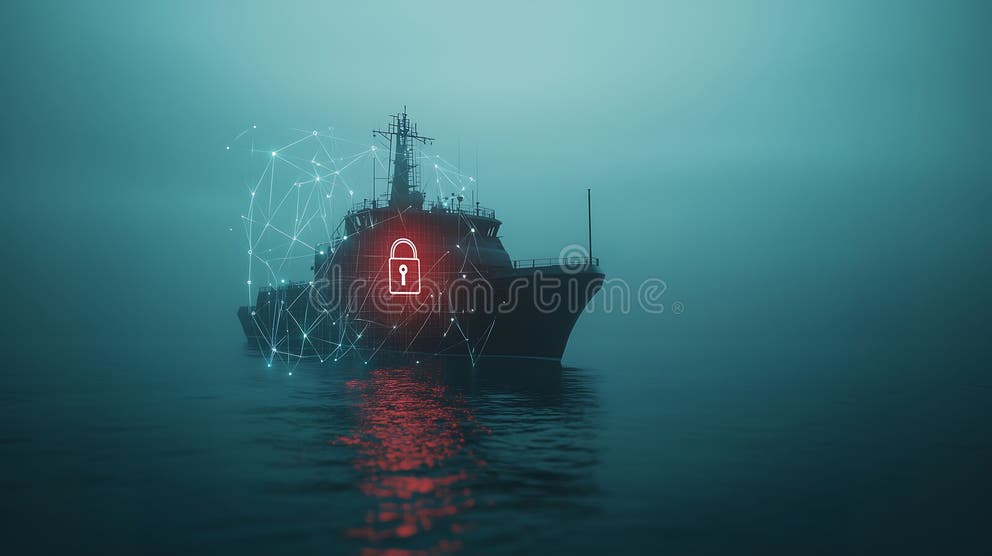 Advanced Maritime Cybersecurity: Protecting Digital Ships at Sea Stock ...