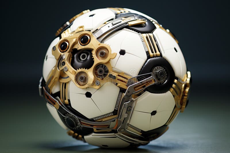 Advanced Mechanical Soccer Ball. Generate Ai Stock Image - Image of ...