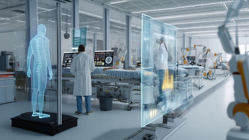 Advanced Medical Holographic Diagnostics GenerativeAI Stock Photo ...