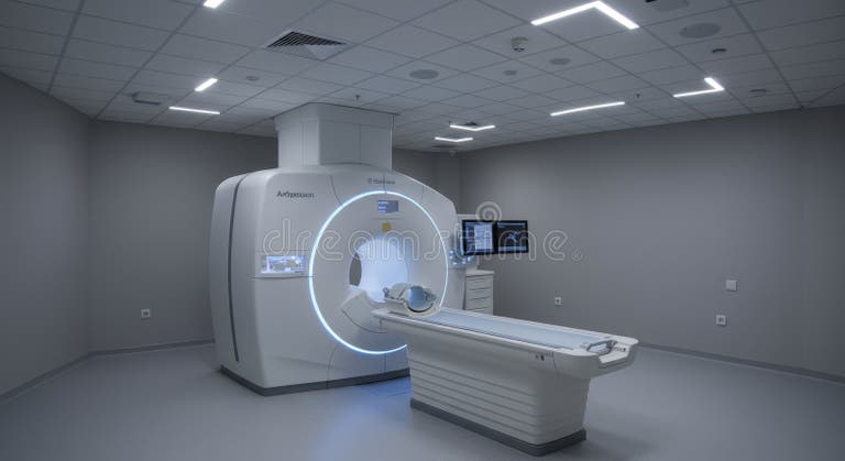 Advanced Medical Imaging System Modern MRI Machine in a Clean Bright ...
