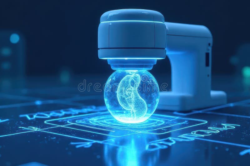 Advanced Medical Imaging Tech Visualization Stock Illustration ...