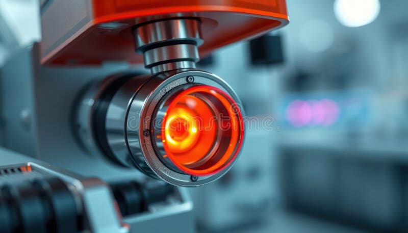 Advanced Medical Laser Device Undergoing Maintenance in Lab Environment ...