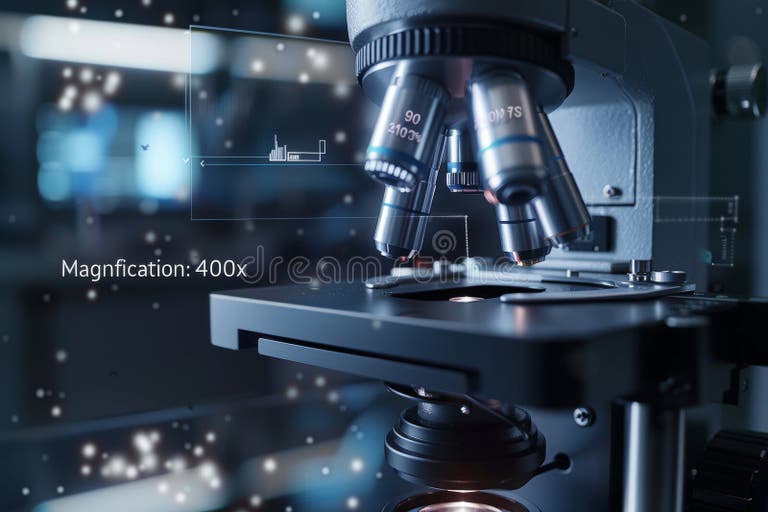 Advanced Medical Microscope in a High-tech Laboratory Environment ...