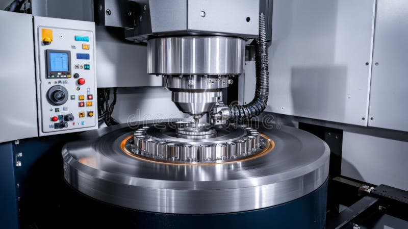 Advanced Metalworking Machine Precision Manufacturing Process Stock ...