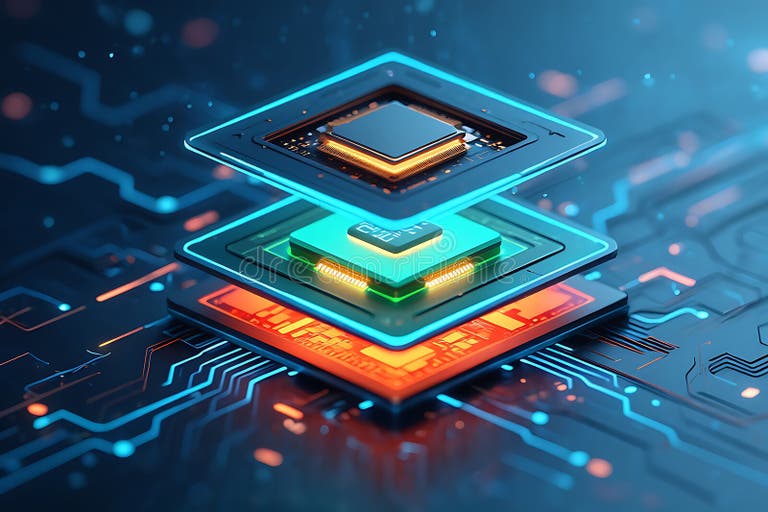 Advanced Microprocessor Architecture and Future Computing Technologies Explained Stock ...