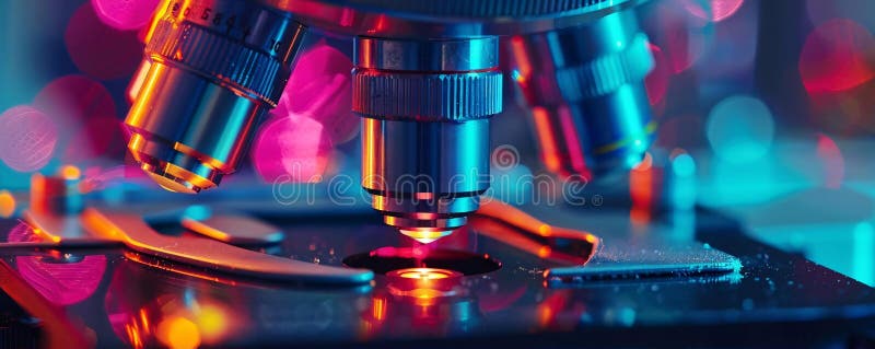 Advanced Microscope Capturing Vivid Close-up of Complex Biological ...