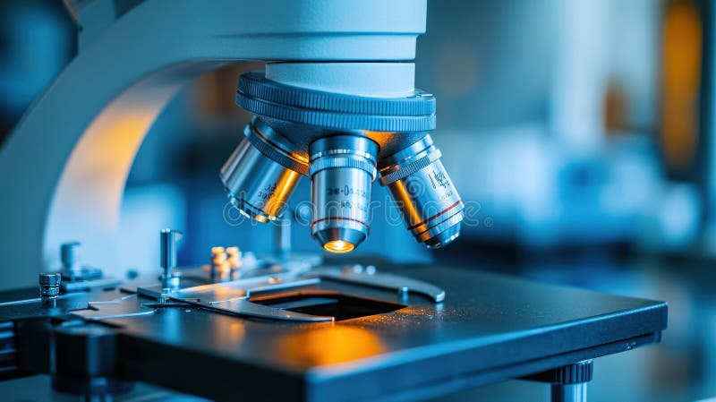 Advanced Microscopy Research Equipment Stock Illustration ...