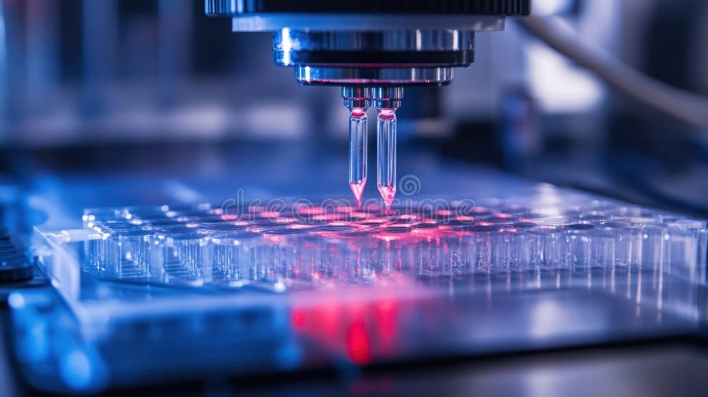 Advanced Microscopy in Scientific Laboratory Research Stock Photo ...