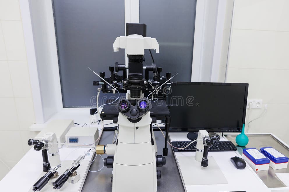 The Advanced Microscopy Setup is Essential for Scientific Exploration and Analysis Stock Image ...
