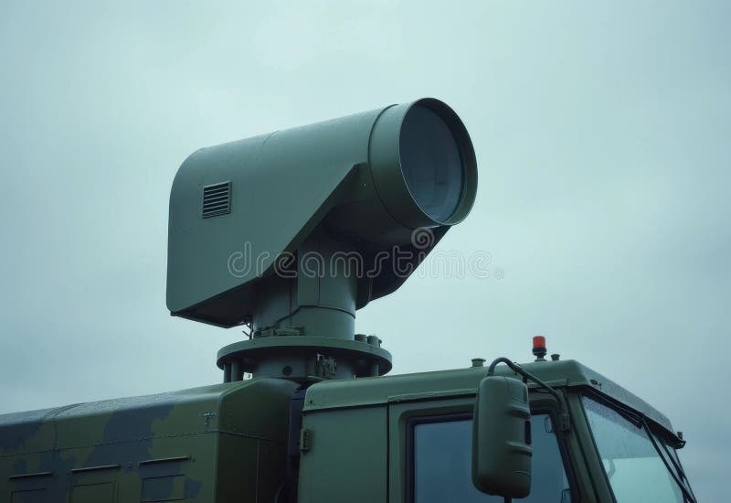 Military Radar System Mounted on a Tactical Vehicle for Surveillance in ...