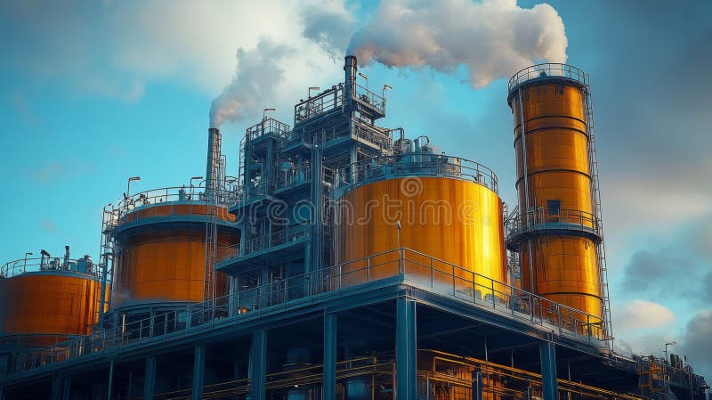 Advanced Mining Infrastructure Showcasing Large Extraction Facilities ...