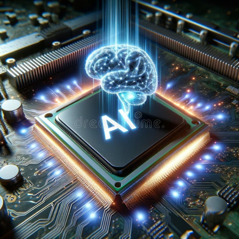 Advanced Mobile Microprocessor with a Motherboard Activates Starting ...