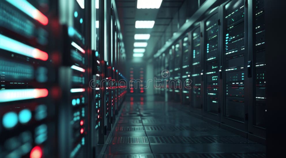 An Advanced Modern Data Center Infrastructure that is Equipped with ...