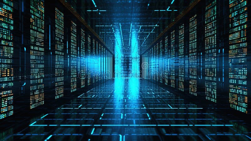 Advanced Motion Digital Cyan Matrix Cyber Environment Big Data Analytic ...