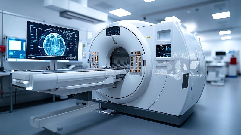 Advanced MRI Machine in a Modern Medical Facility, Ready for Patient ...