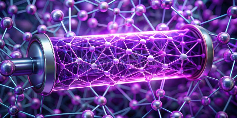 Advanced Nanotech Capsule Molecular Structure and Network Visualization ...