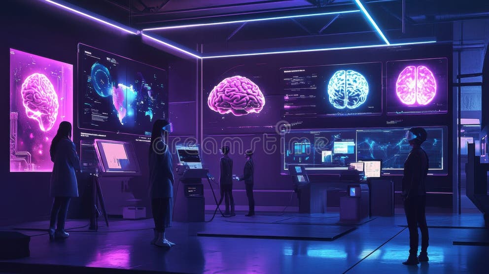 Advanced Neuro Testing Environment Showcasing Diverse Participants with ...