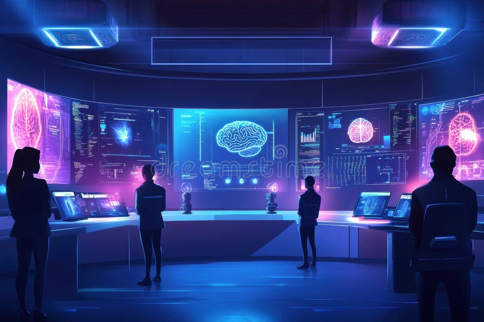 Advanced Neuro Testing Equipment in a Modern Lab with Diverse ...