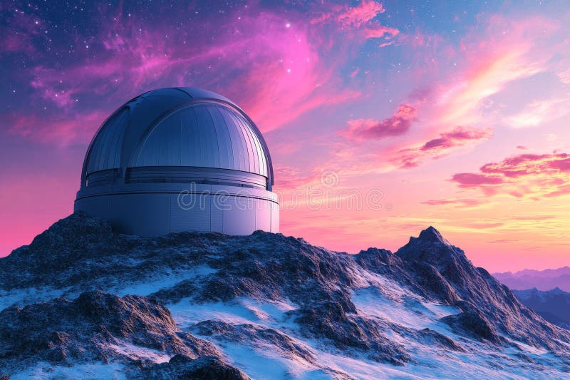 Advanced Observatory Observing Exoplanets Above Snow-Covered Mountains ...