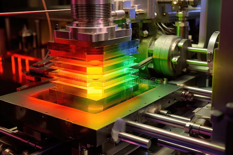 Advanced Optical Coating Machine Applying Layers Stock Illustration ...