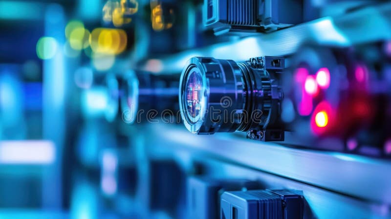 Advanced Optical Technology in Modern Science Lab Stock Image - Image ...