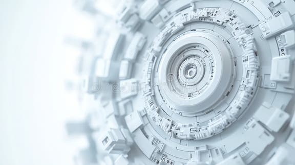 Advanced Orbital Mechanism with Intricate White Segments and Concentric ...