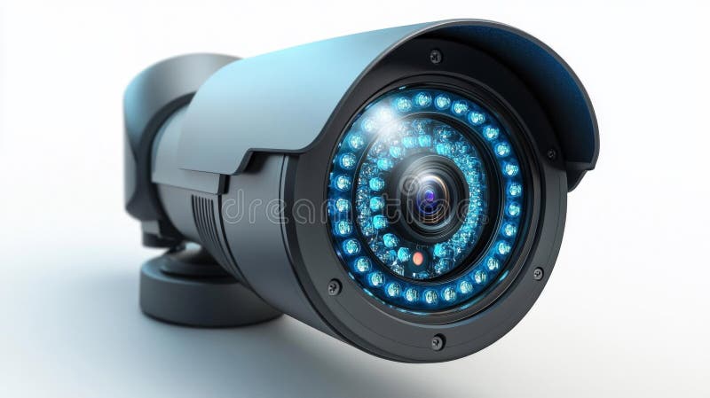 Modern Outdoor Security Camera with Advanced Night Vision and LED ...