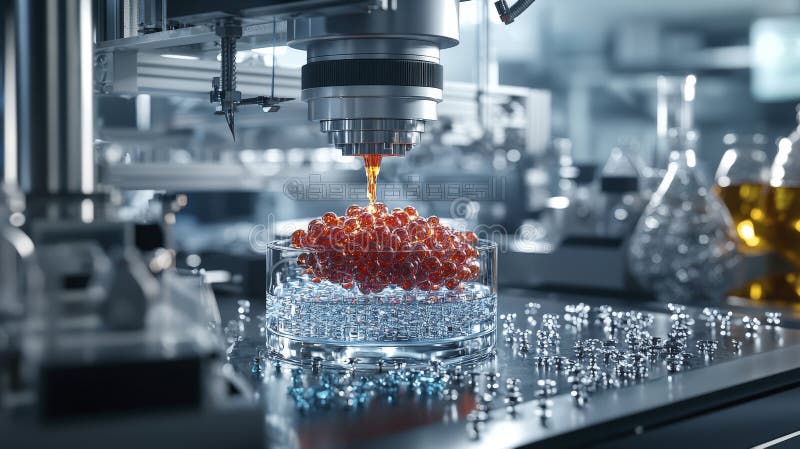 Advanced Polymer Fabrication Process in Material Science Labs High-tech ...