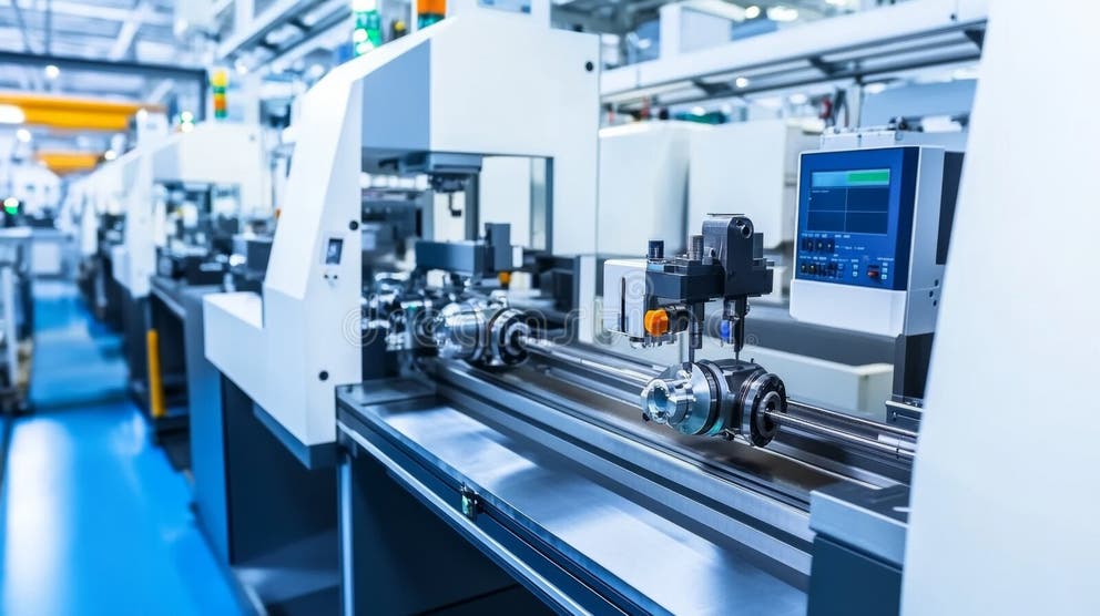 Advanced Precision Machinery in a High-Tech Industrial Setting with ...