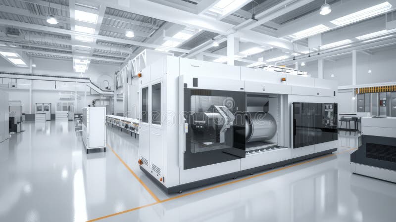 Advanced Production Line for Cuttingedge Technology Manufacturing Stock ...
