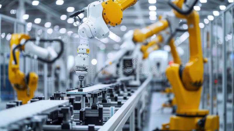 Advanced Production Line for Cuttingedge Technology Manufacturing Stock ...