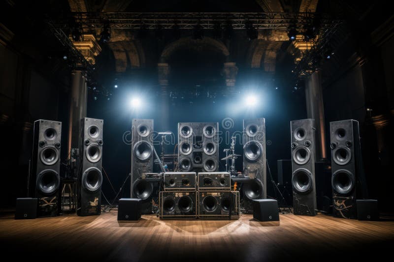 Advanced Professional Sound System. Generate Ai Stock Photo - Image of ...