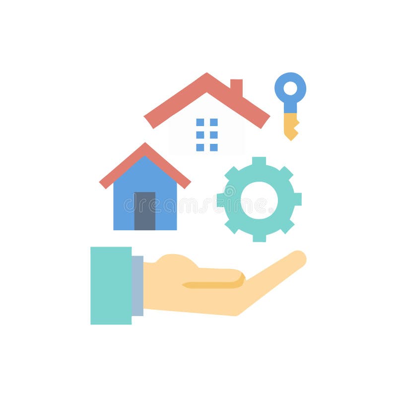 Advanced Property Management Icon Design Stock Illustration ...