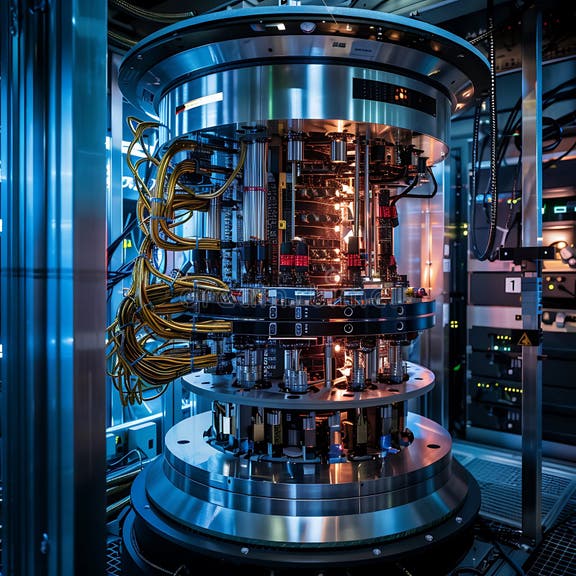 Advanced Quantum Computer Technology Ion Trap System Research Stock ...