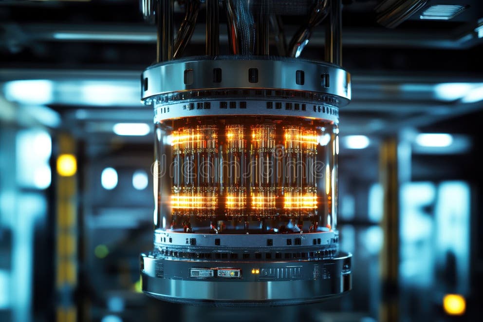 Advanced Quantum Computing Hardware in a High-tech Research Facility ...