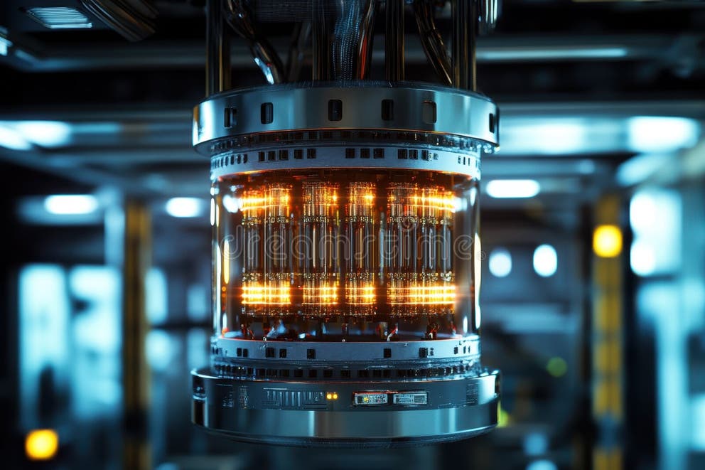 Advanced Quantum Computing Hardware in a High-tech Research Facility ...