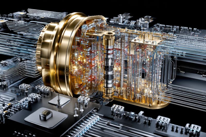 Advanced Quantum Computing Technology Stock Illustrations – 9,087 ...