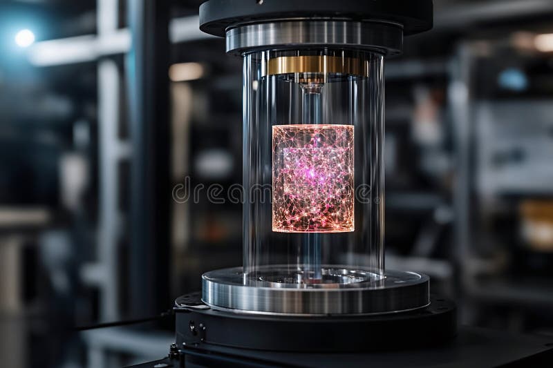 Advanced Quantum Core with Interactive Display Stock Image - Image of ...